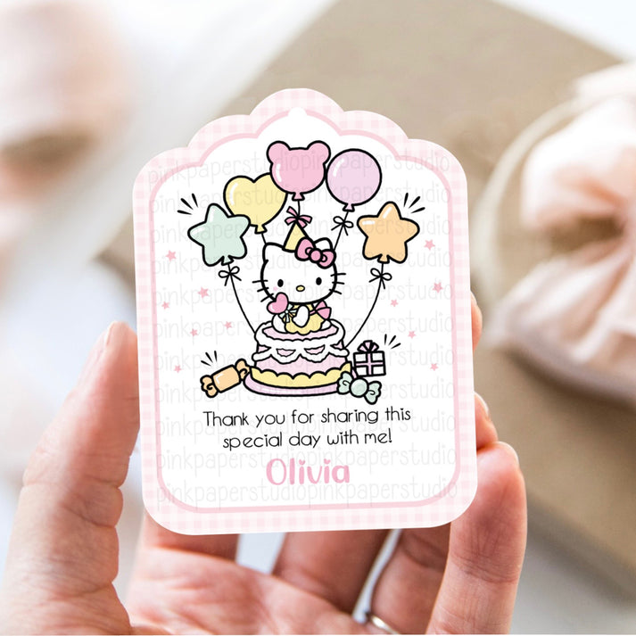 Hello Kitty Birthday Tags – PinkPaperStudio