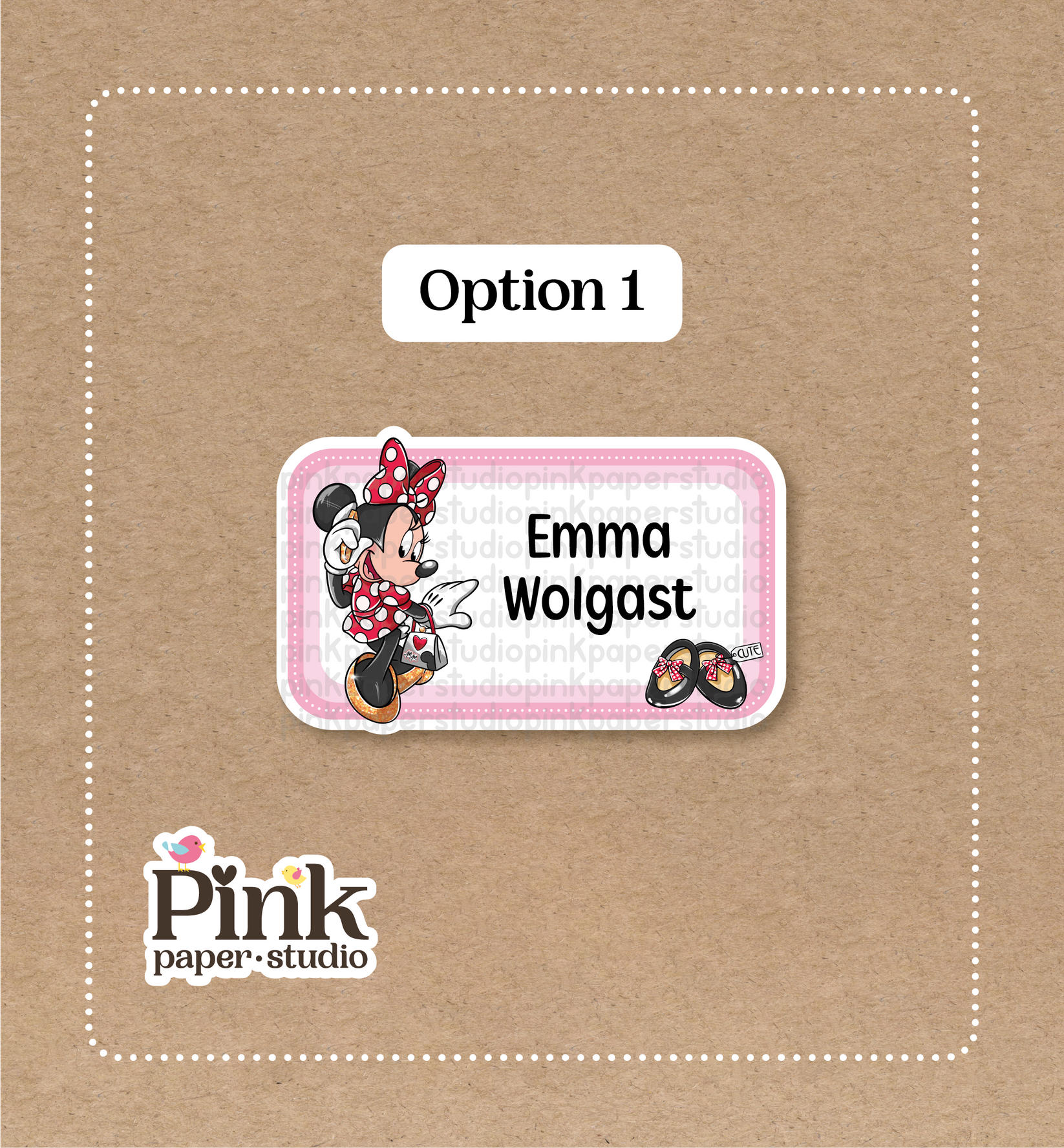 Minnie Mouse • Minnie Mouse Stickers • Set of 12 Stickers – PinkPaperStudio