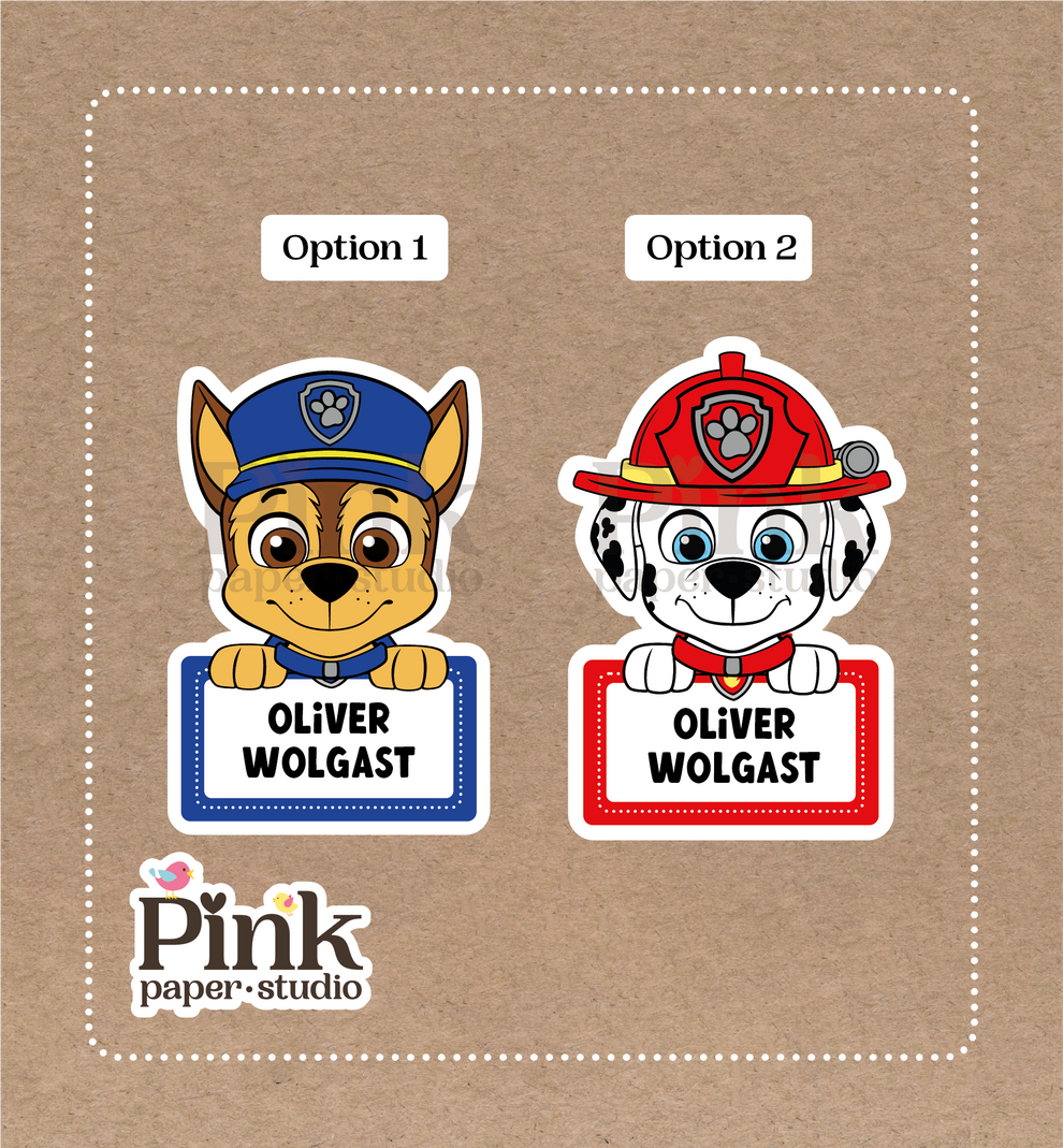 Paw Patrol • Paw Patrol Stickers • Set of 12 Stickers – PinkPaperStudio
