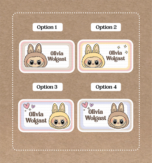 Labubu Stickers • Labubu Labels • Labubu Back to School • Set of 12 St ...