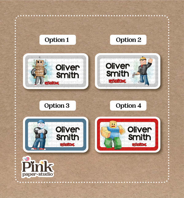 Roblox • Roblox Stickers • Set of 12 Stickers – PinkPaperStudio