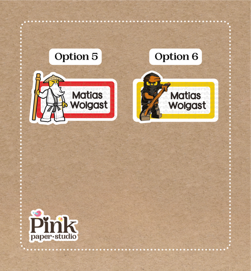 Lego Ninja • Lego Ninja Stickers • Set of 12 Stickers – PinkPaperStudio