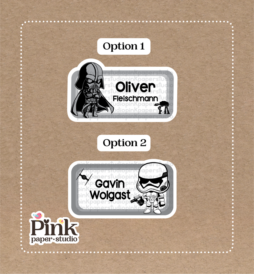 Star Wars • Star Wars Stickers • Set of 12 Stickers – PinkPaperStudio