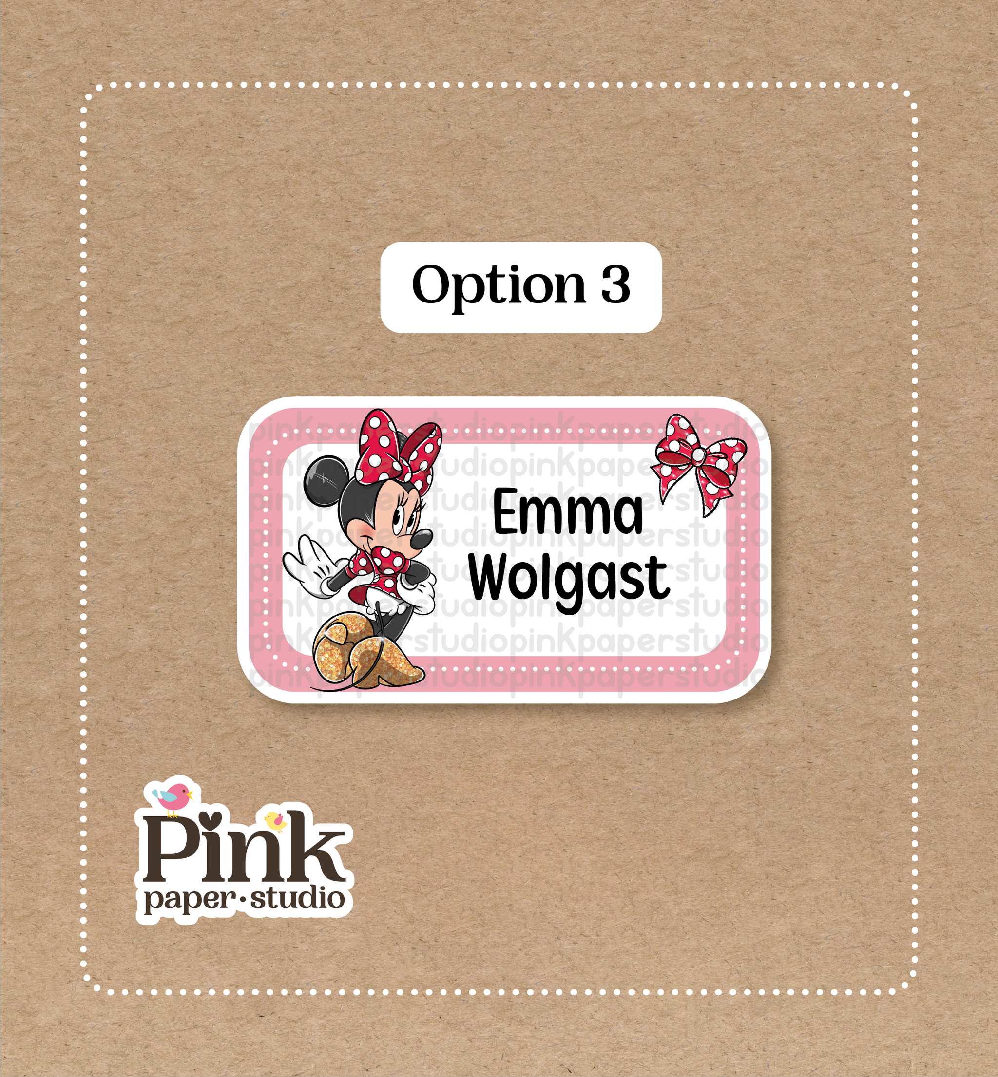 Minnie Mouse • Minnie Mouse Stickers • Set of 12 Stickers – PinkPaperStudio