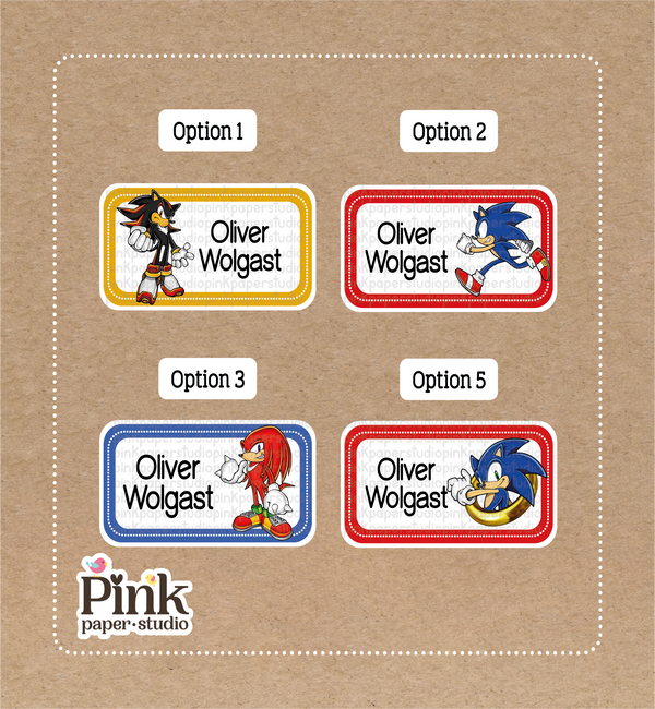 Sonic • Sonic Stickers • Set of 12 Stickers – PinkPaperStudio