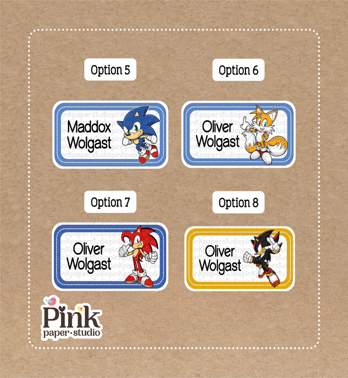 Sonic Stickers – PinkPaperStudio