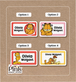 Garfield Stickers • Garfield Labels • Set of 12 Stickers – PinkPaperStudio
